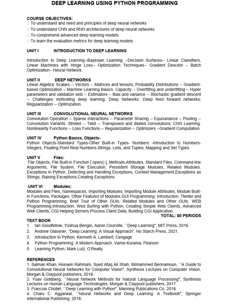 Advanced Deep Learning | PDF | Deep Learning | Artificial Neural Network