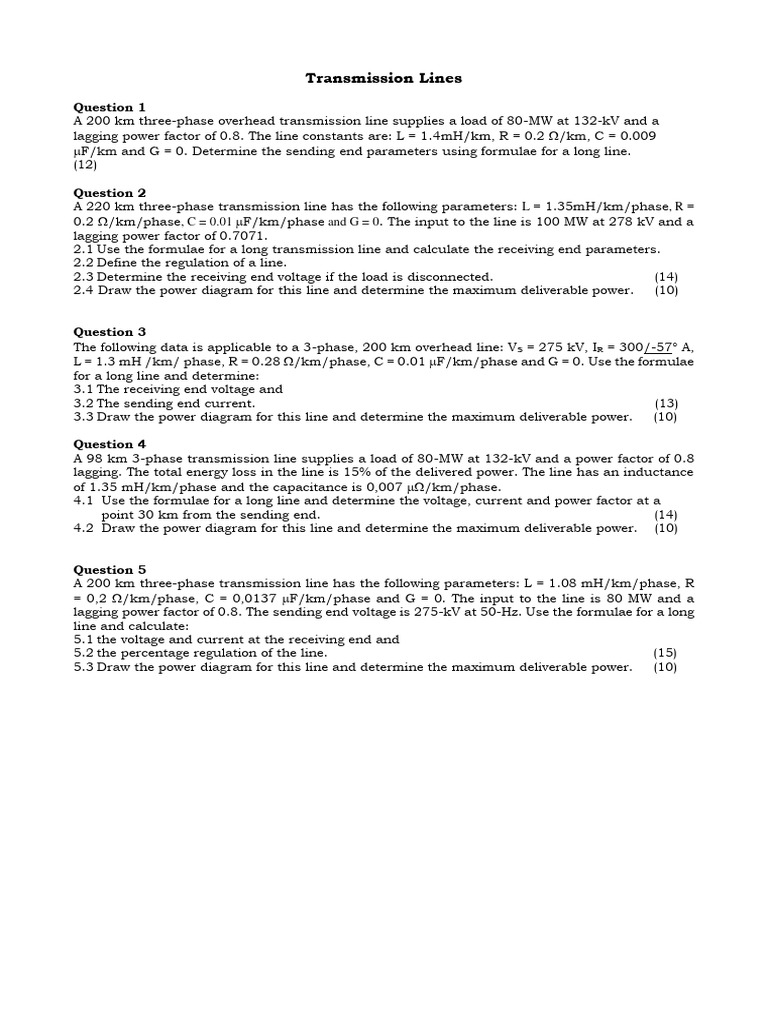 Transmission Lines | PDF