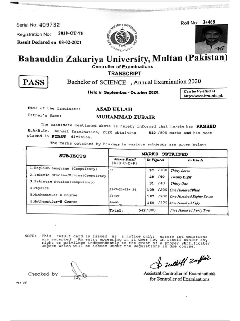 Bachelor's (BSC 2 Year) | PDF