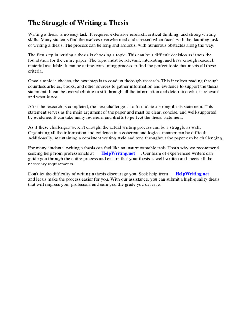 Statement Of The Problem Term Paper Sample Pdf Essays Thesis 7241