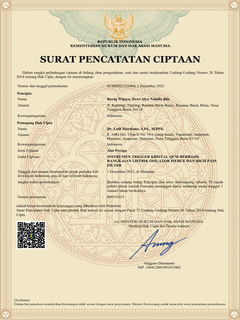 Sertifikat Hki | PDF