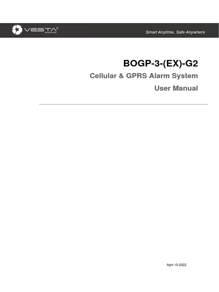 Bogp3-Ex-g2.Cellular & GPRS Alarm System | PDF | General Packet Radio ...