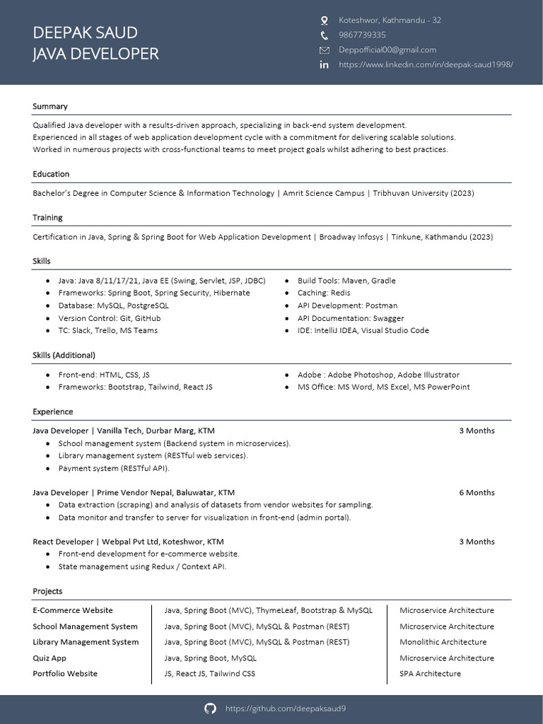 Deepak_Saud_2024 | PDF | Java (Programming Language) | Web Application
