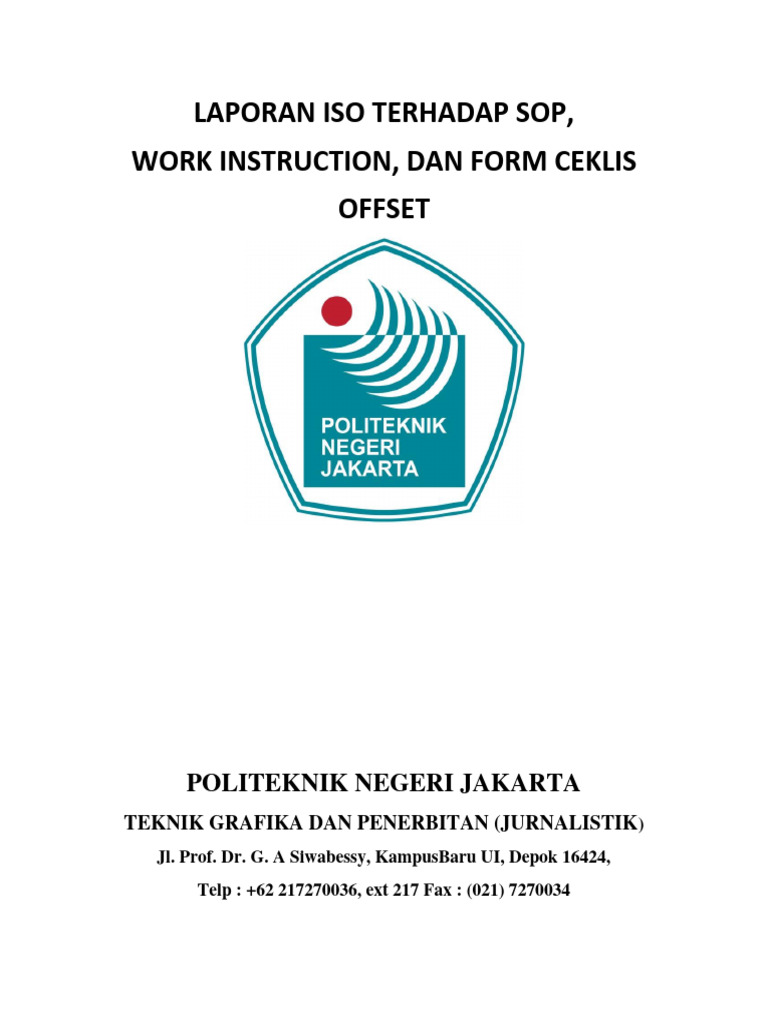 Laporan Praktikum ISO, SOP WI, Dan FORM | PDF