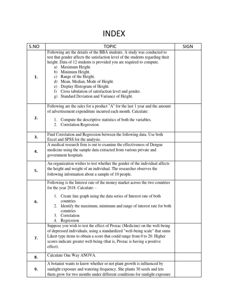 Index | PDF | Regression Analysis | Sampling (Statistics)