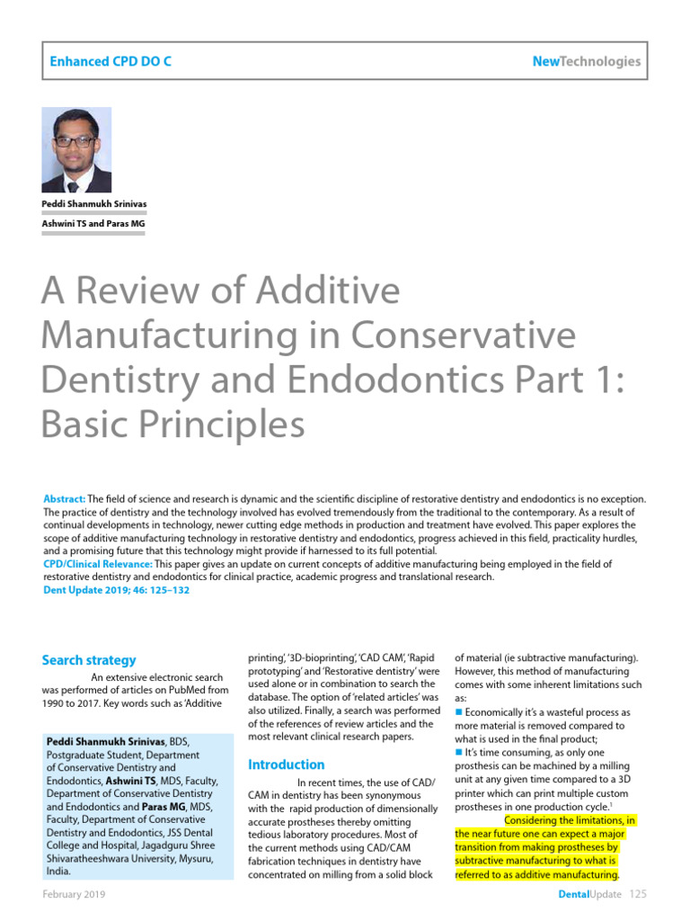 Dent - Update - 2019!46!125-132 3d Material Techniques | PDF | 3 D ...