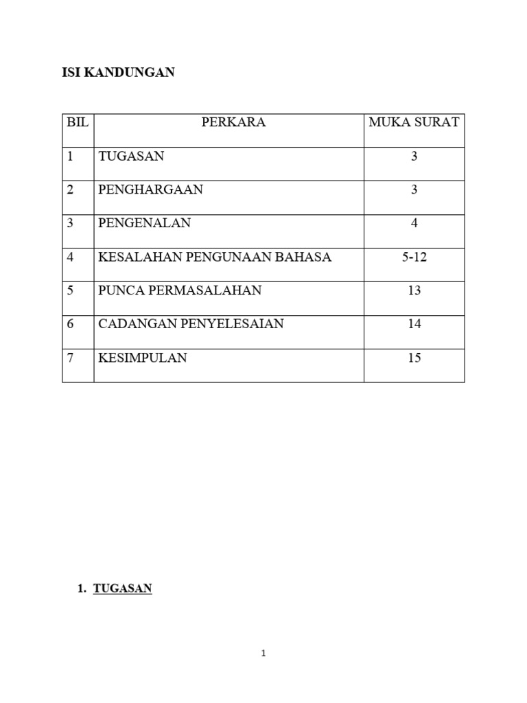 FOLIO BM KESALAHAN ii PENGGUNAAN BAHASA MELAYU | PDF