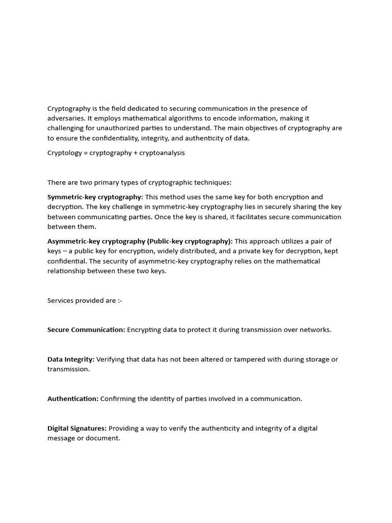 Week 1 | PDF | Cryptography | Cipher