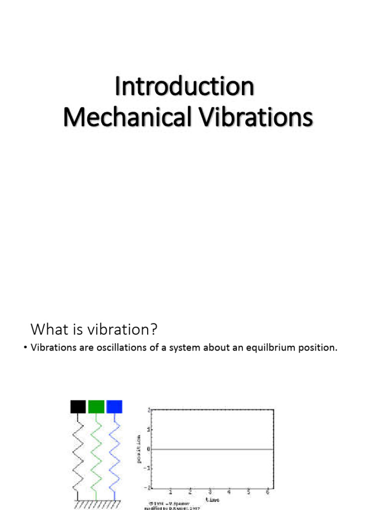 Mechanical Vibrations Overview | PDF | Oscillation | Resonance