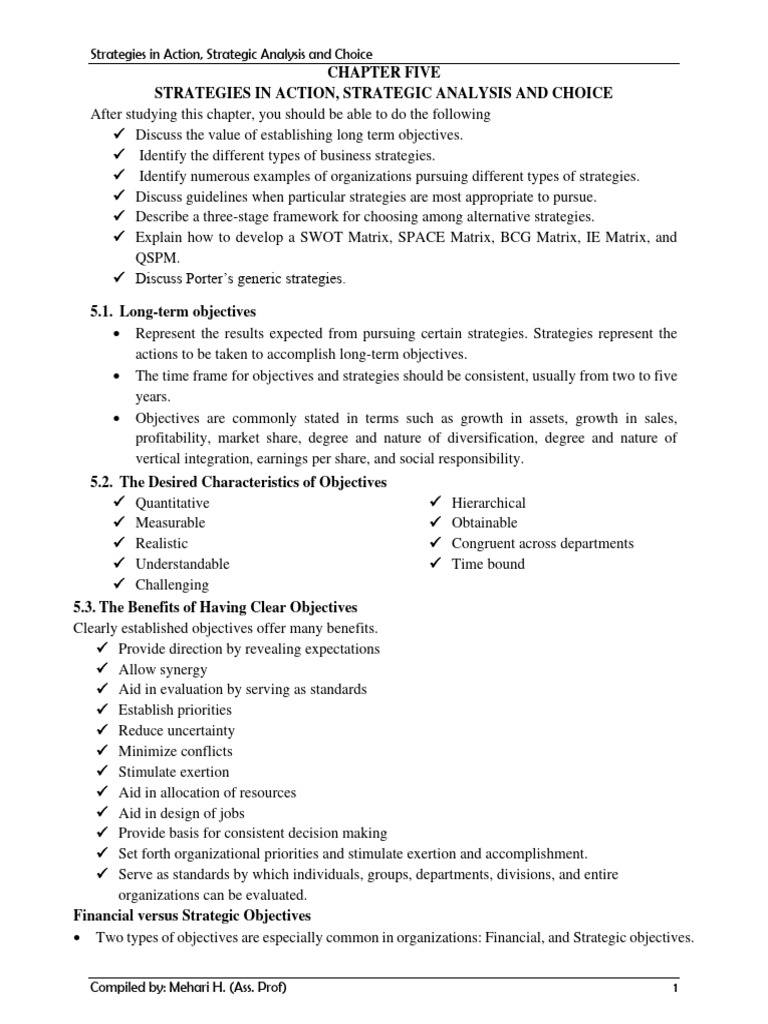Chapter 5 | PDF | Strategic Management | Swot Analysis