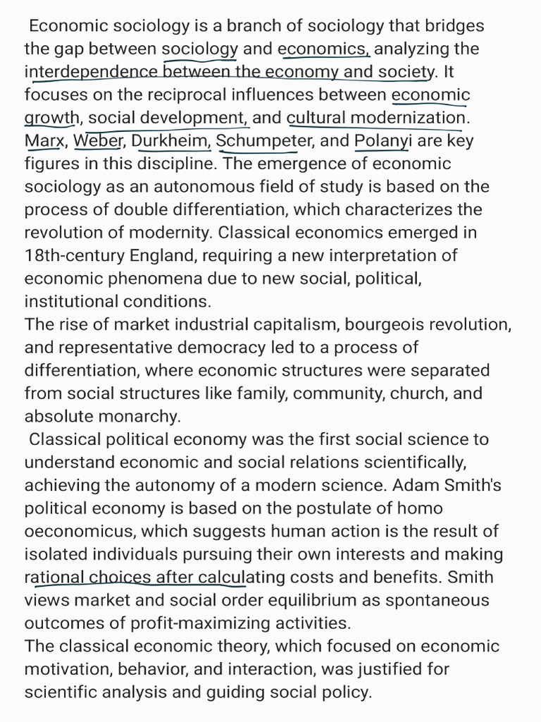 Introduction To Economic Sociology | PDF