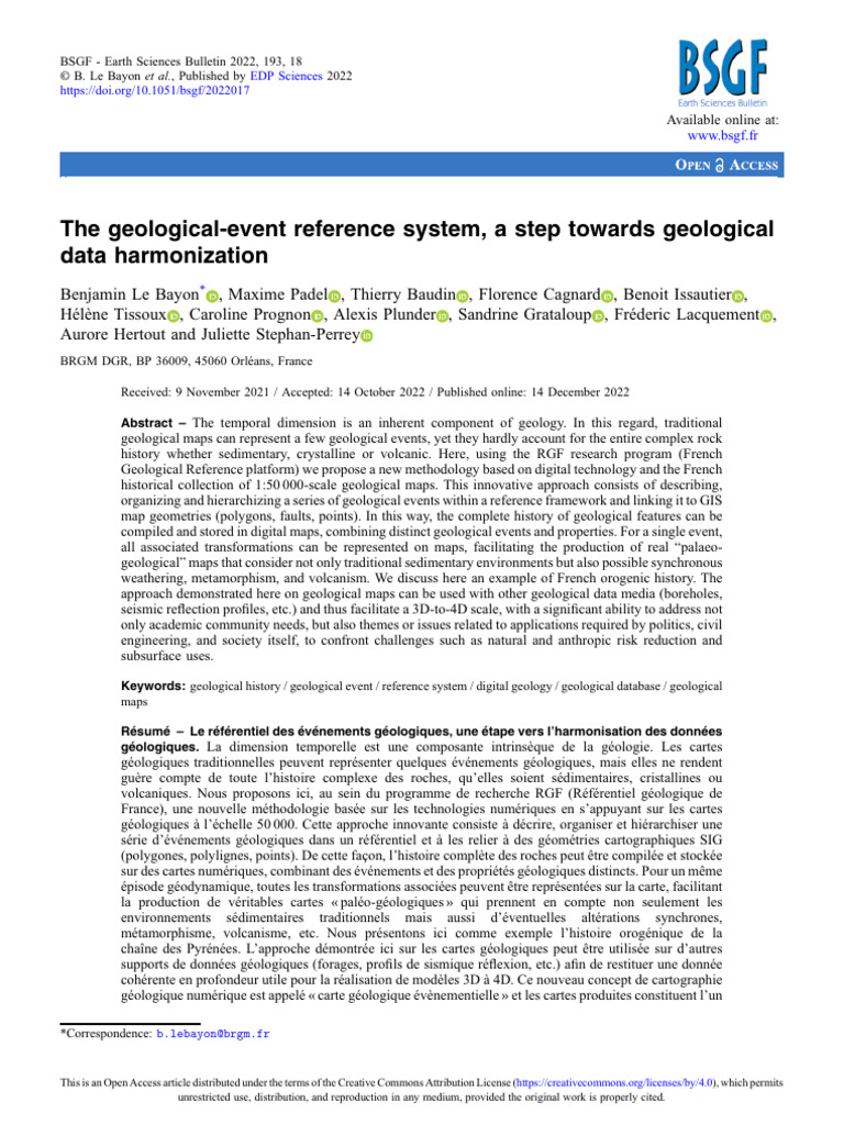 Geological Event Reference System Explained | PDF | Geology | Rock ...