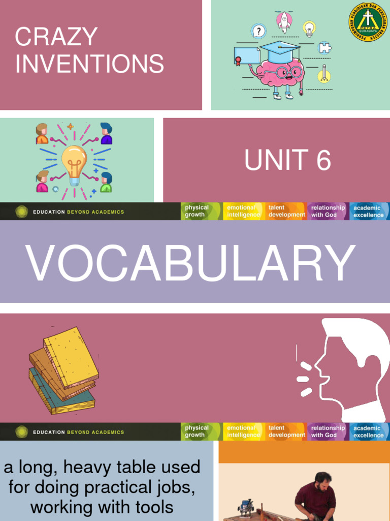 Grade 6 - Unit 6 - Vocabulary | PDF | Tools | Screw