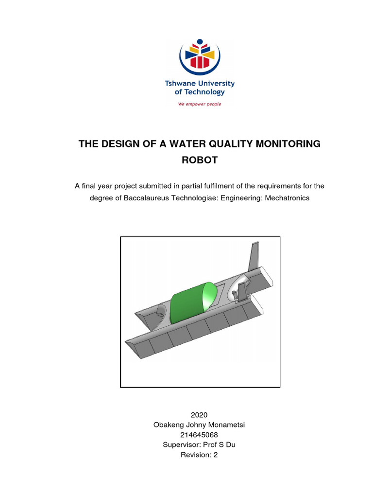 Water Quality Monitoring Robot Design | Download Free PDF | Computer ...