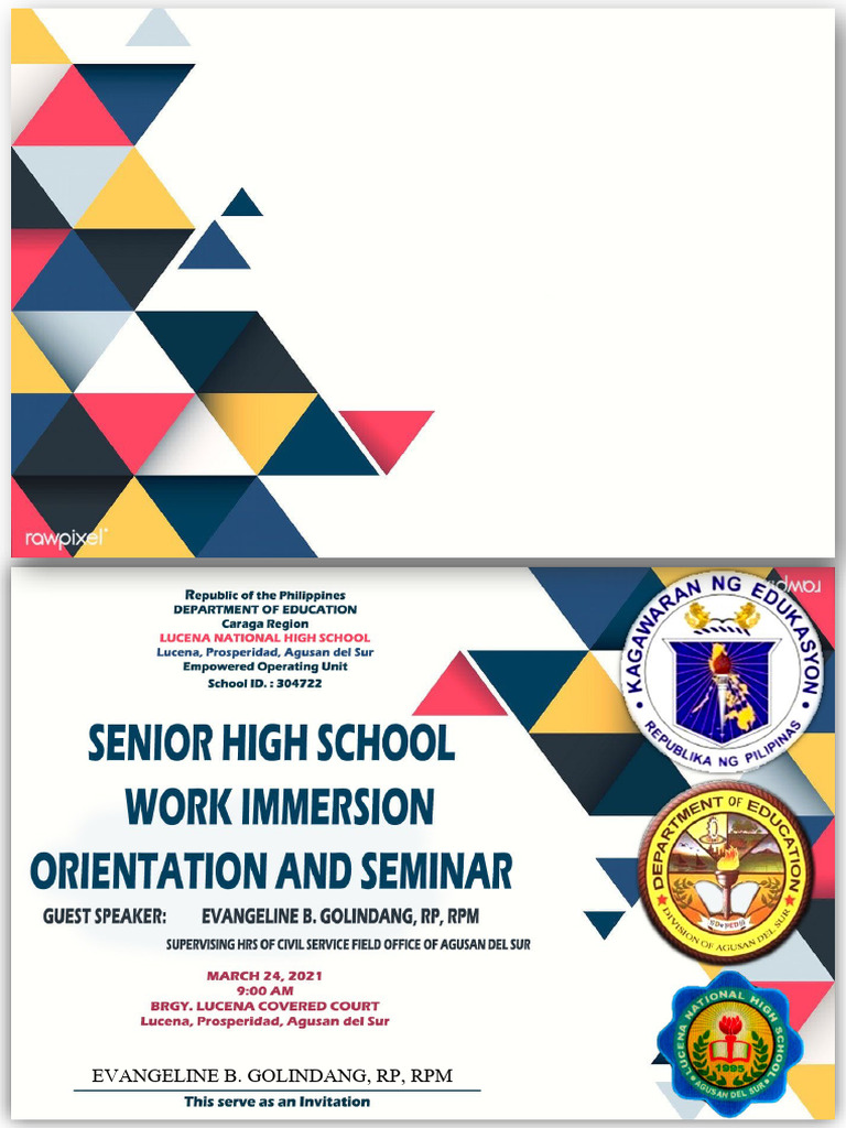 WORK IMMERSION ORIENTATION PROGRAMME | PDF | Social Psychology | Ancient Greek Philosophy
