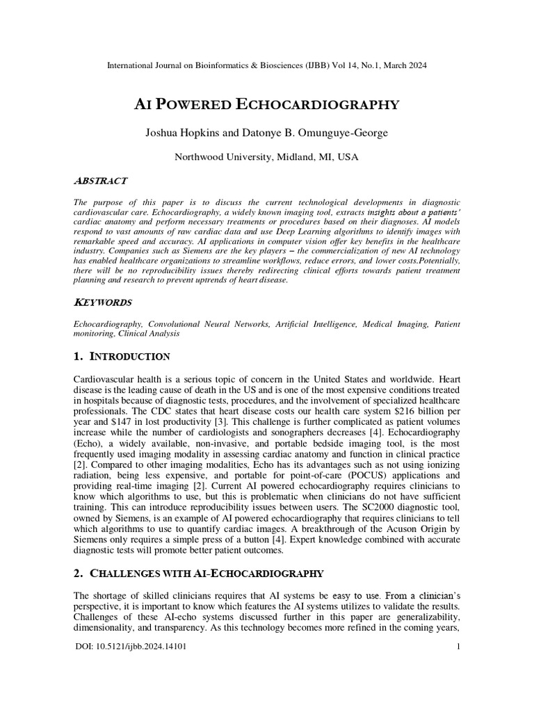 AI Powered Echocardiography | PDF | Deep Learning | Artificial Intelligence