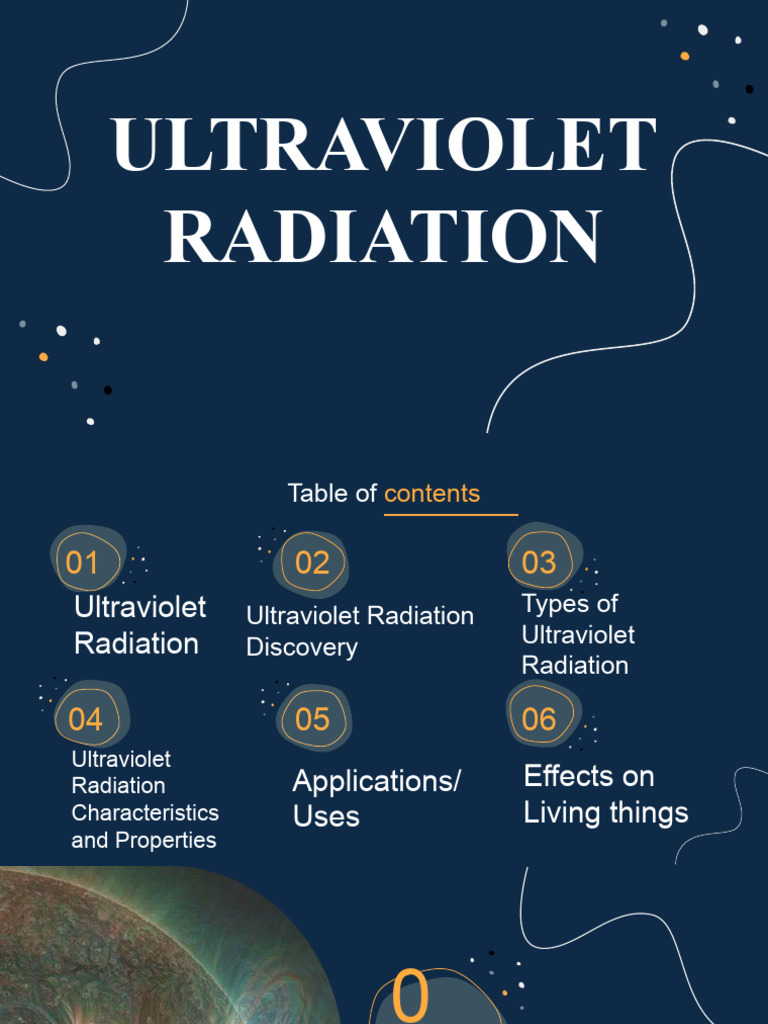 Ultraviolet Radiation Group 5 | PDF | Ultraviolet | Electromagnetic Radiation