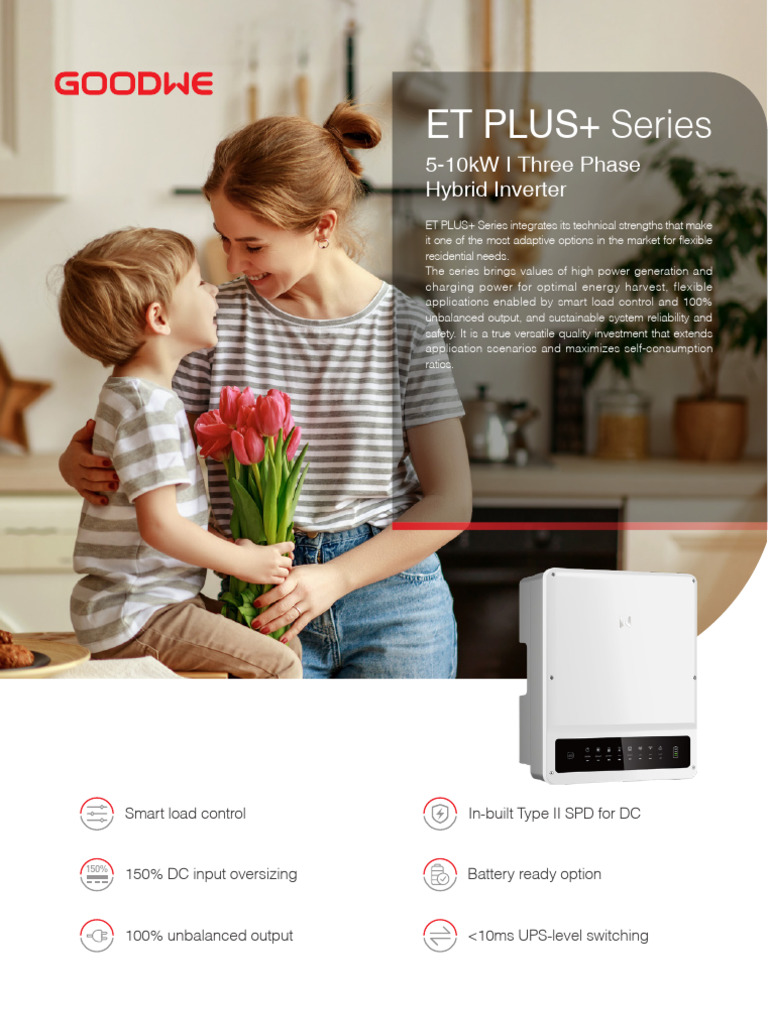 Karta Katalogowa EN Goodwe Hibrid | PDF | Hybrid Vehicle | Sustainable Technologies