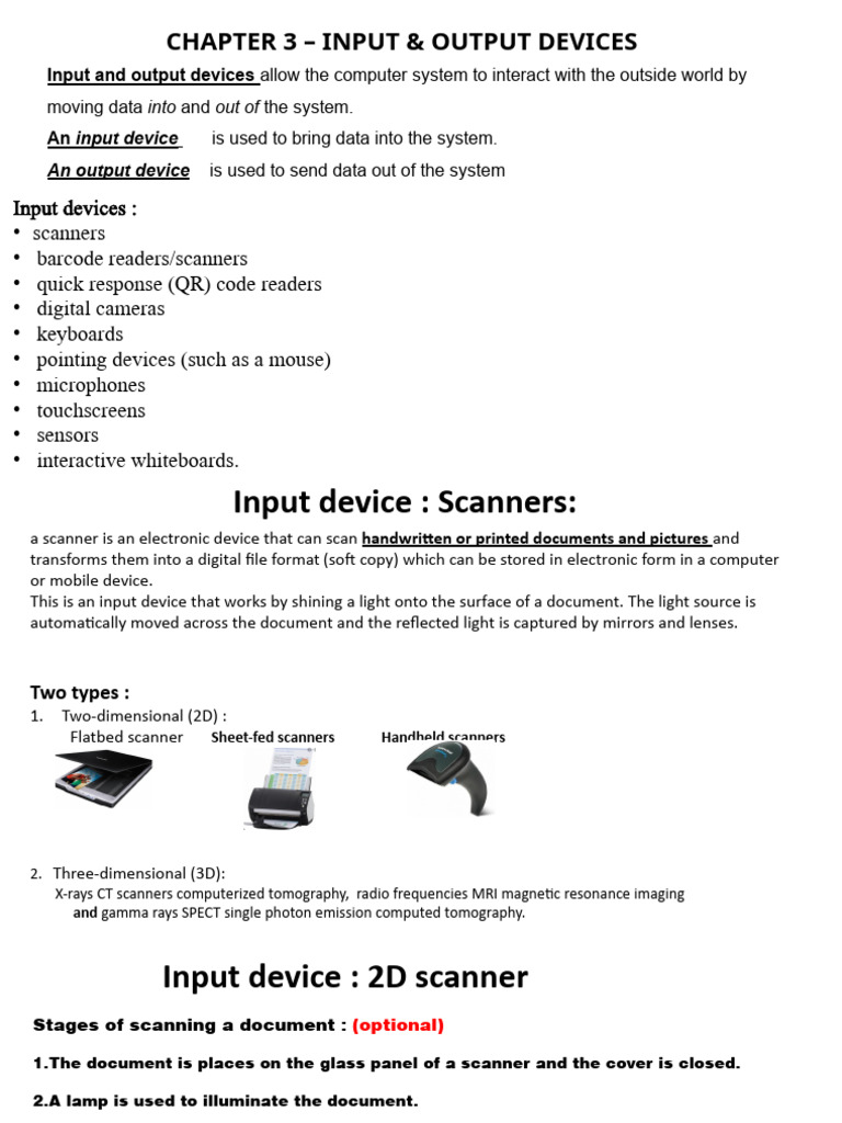 Chapter - 3-Input - Devices 2 | PDF | Image Scanner | Barcode