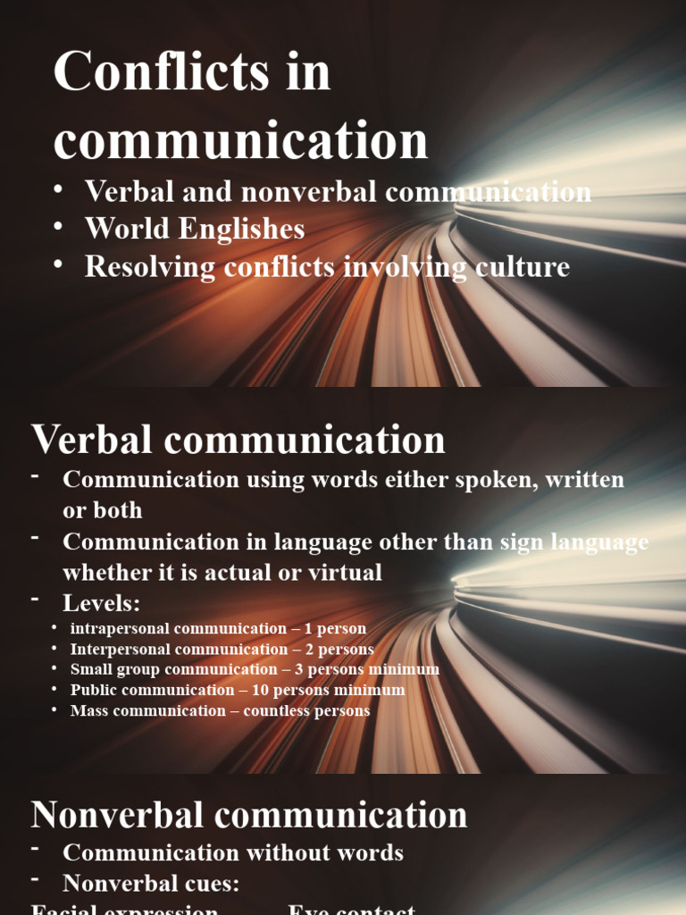 Ge4 - Module 3 - Conflicts - World Englishes - Cultural Competence ...