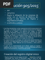 Resolución SRT 905-15 - Funciones A Desarrollar Los Servicios de HyS y de Medicina Del Trabajo ...