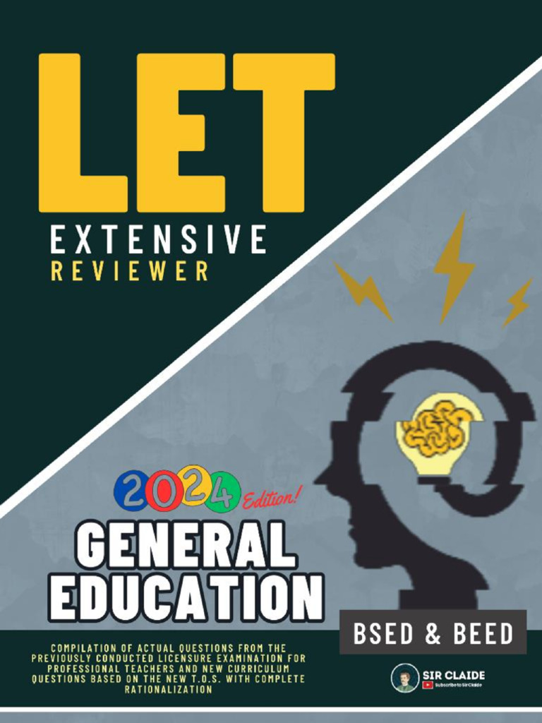Gened 2024 Edition - Sir Claide Extensive Let Reviewer 1 1 | PDF