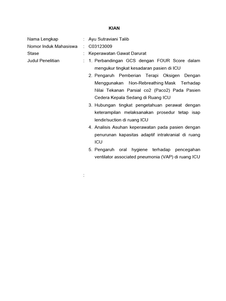 Judul Kian Gadar 1 | PDF | Kesehatan Holistik