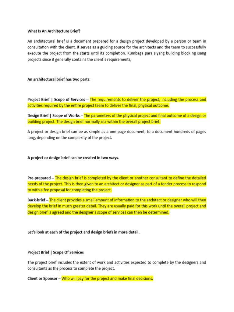 Profprac Report Guide | PDF | Architect | Consultant