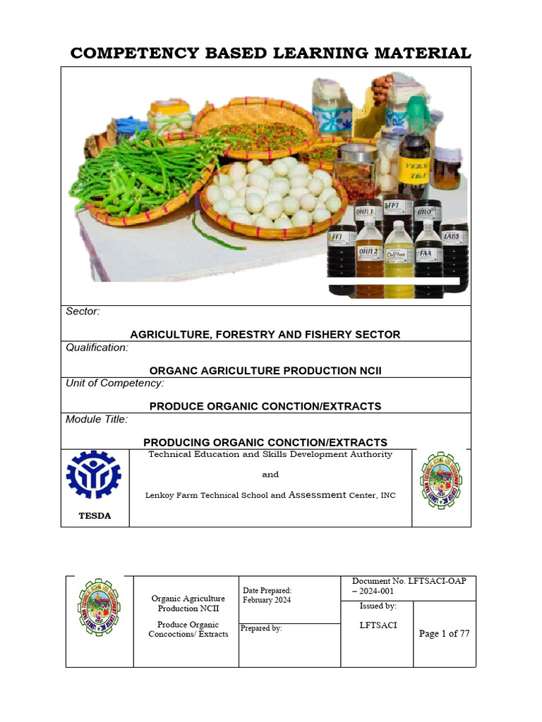 Produce Organic Concoction 1 HBF | PDF | Compost | Soil