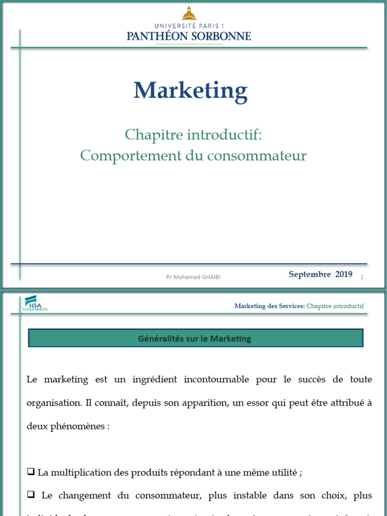 Introduction au Marketing des Services | PDF | Commercialisation | Stratégie marketing