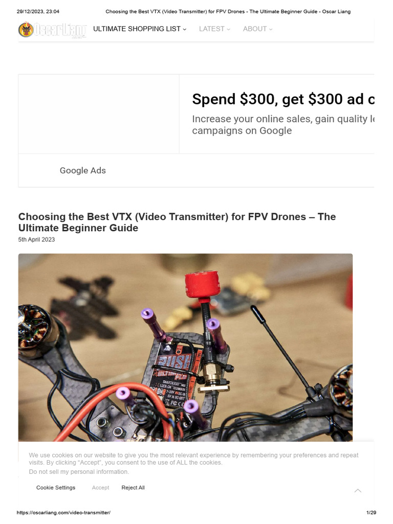 Choosing the Best VTX (Video Transmitter) for FPV Drones - The Ultimate Beginner Guide - Oscar ...
