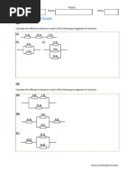 Worksheet Circuits & Ohm's Law (ANSWER KEY) | PDF