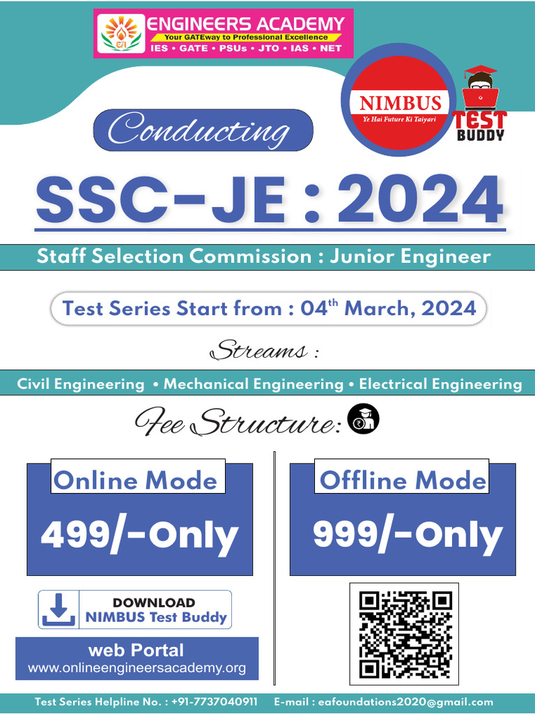 SSC JE 2024ttt | PDF | Engineering | Mechanical Engineering
