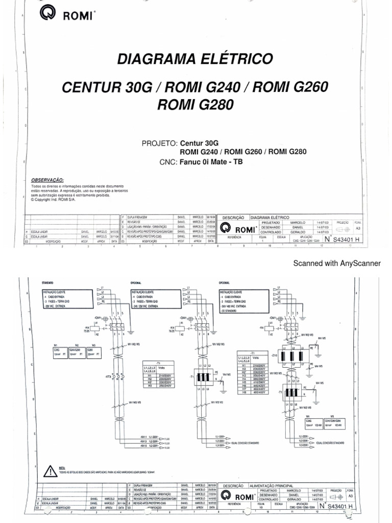 Diagrama Romi Centur 30 | PDF