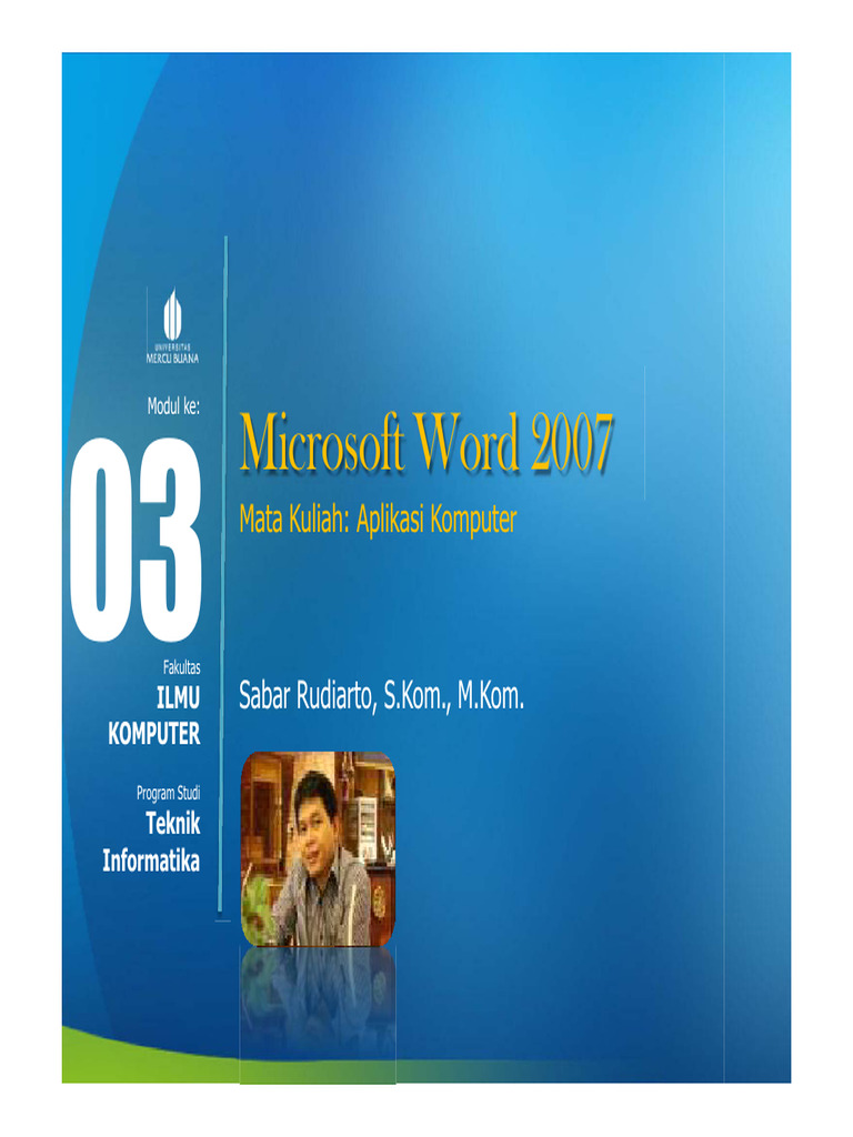 Panduan Microsoft Word 2007 | PDF
