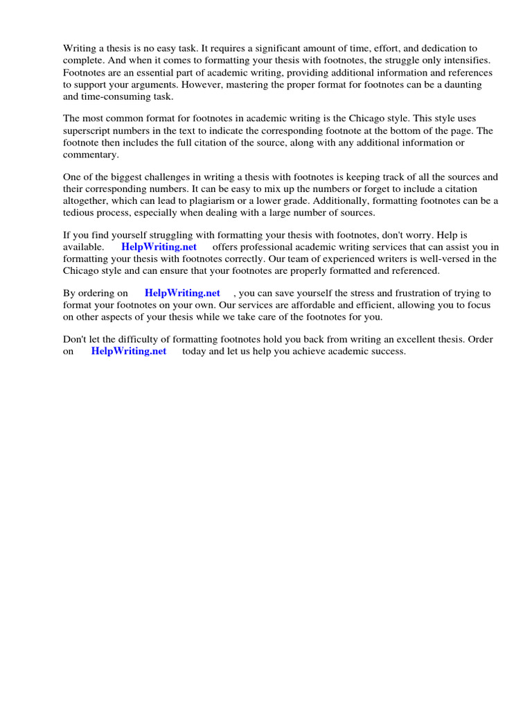 Term Paper Format With Footnotes | PDF | Citation | Note (Typography)