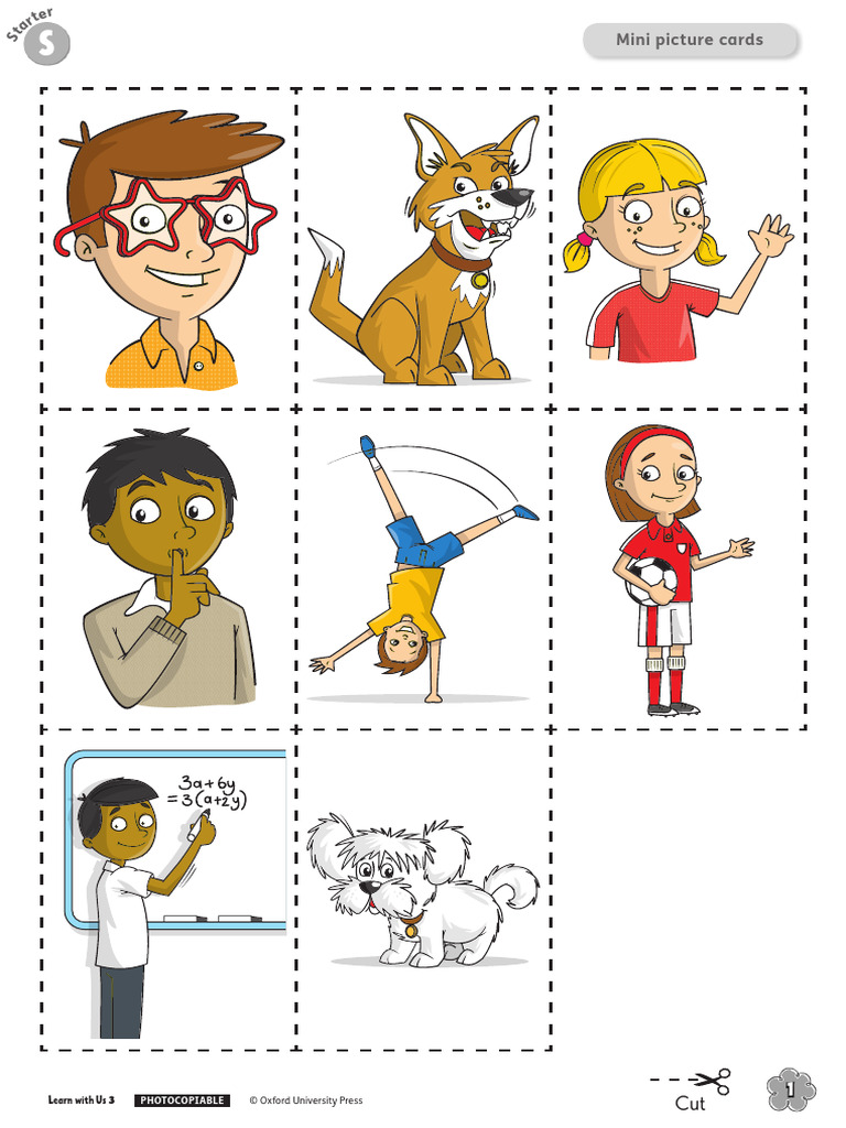 LWU 3 Mini Picture Cards Starter Unit | PDF