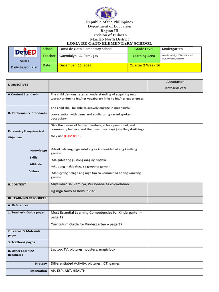 1-DLP-Kinder-week-16-T-2ND QUARTER | PDF