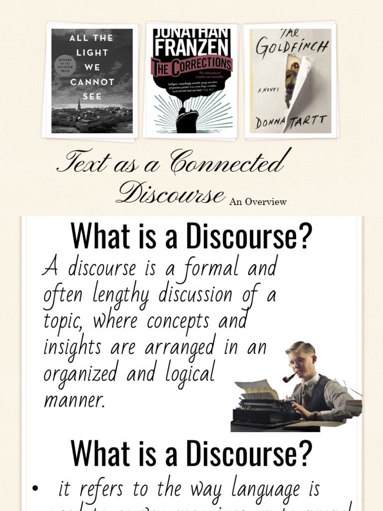 Lesson 2 - Text As A Connected Discourse | PDF | Experience | Discourse