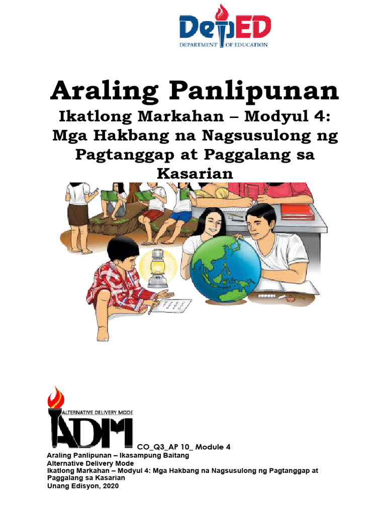 Ap10 Q3 Modyul4 | PDF