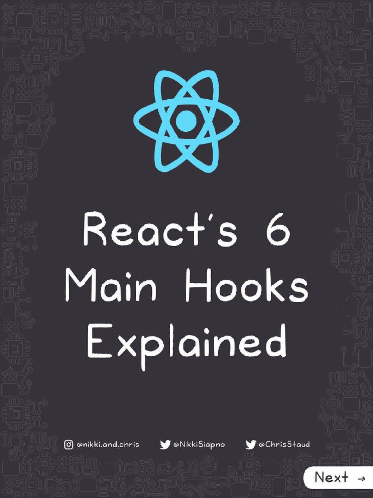 React's 6 Main Hooks Explained | PDF