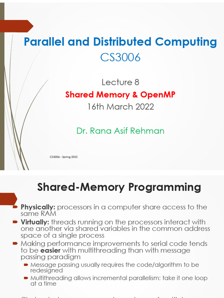 Open MP1 | PDF | Thread (Computing) | Parallel Computing Open MP1 | PDF | Thread (Computing) | Parallel Computing