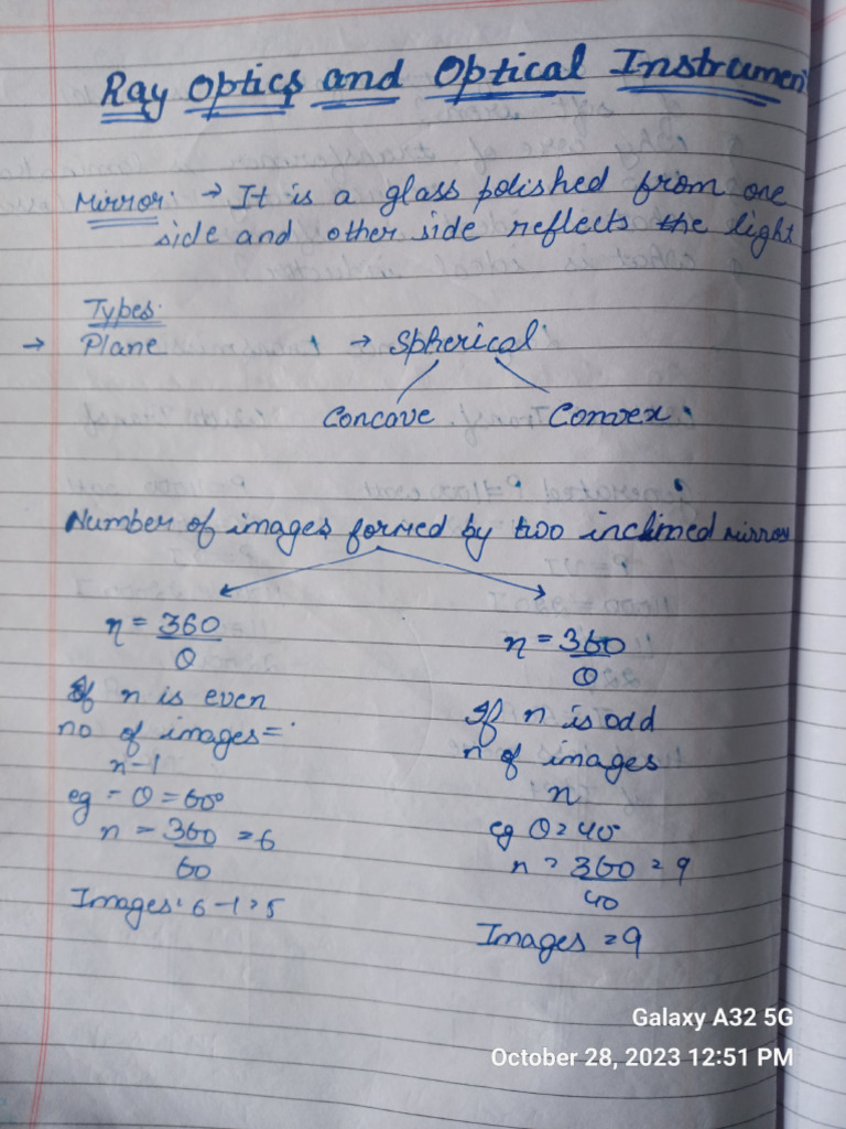 Ray Optics and Wave Optics | PDF