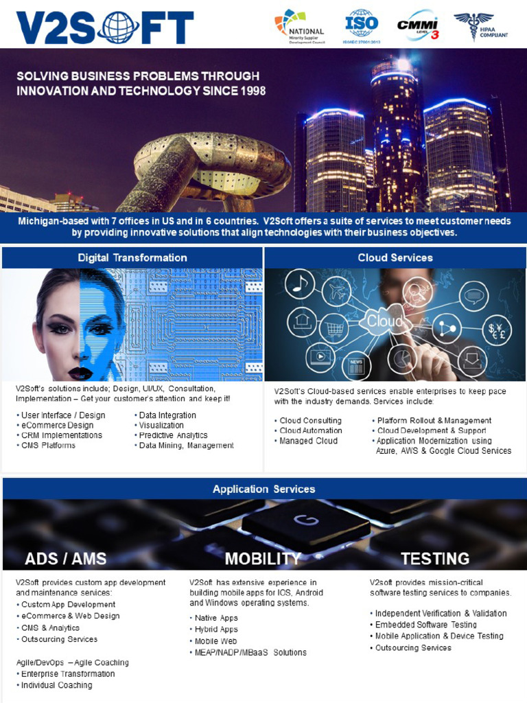 V2soft Company Overview Pdf 