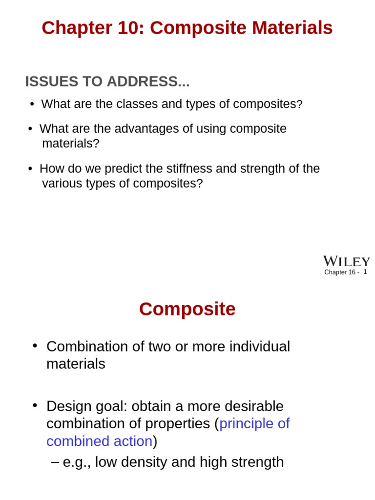 Chapter 10 Composite | PDF | Composite Material | Concrete
