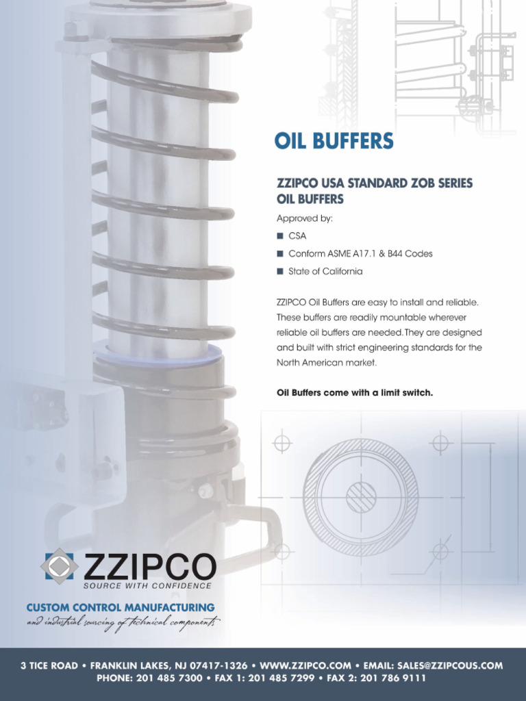 Zzipco Oil Buffer Brochure Rev | PDF