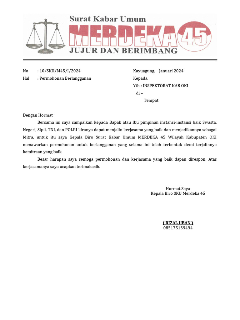 Surat Kabar Umum Mardeka 45 | PDF