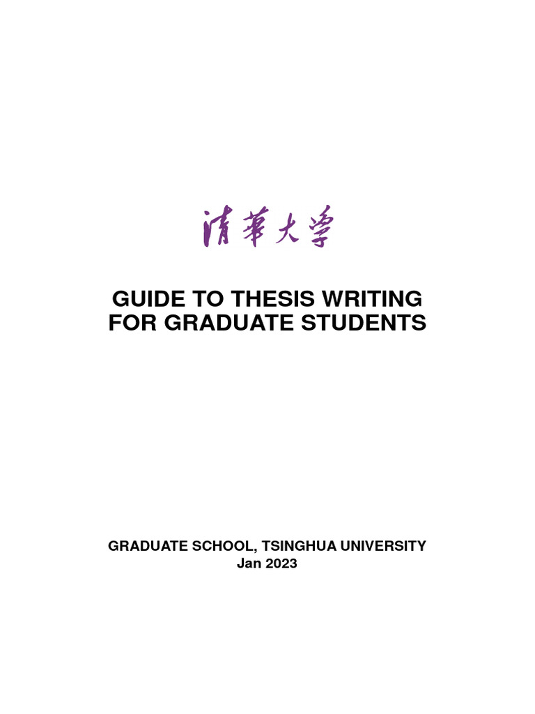 Guide to Thesis Writing for Graduate Students (202301) | PDF | Thesis ...