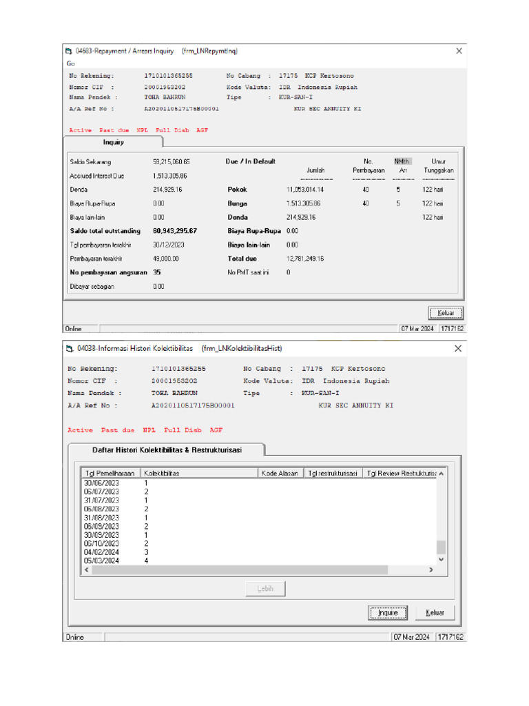 BDS Cut Off Date 07 Maret 2024 | PDF