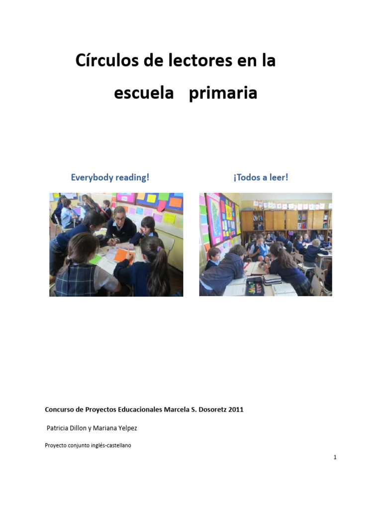 Círculos de Lectores en Primaria | PDF | Cuentos | Autor